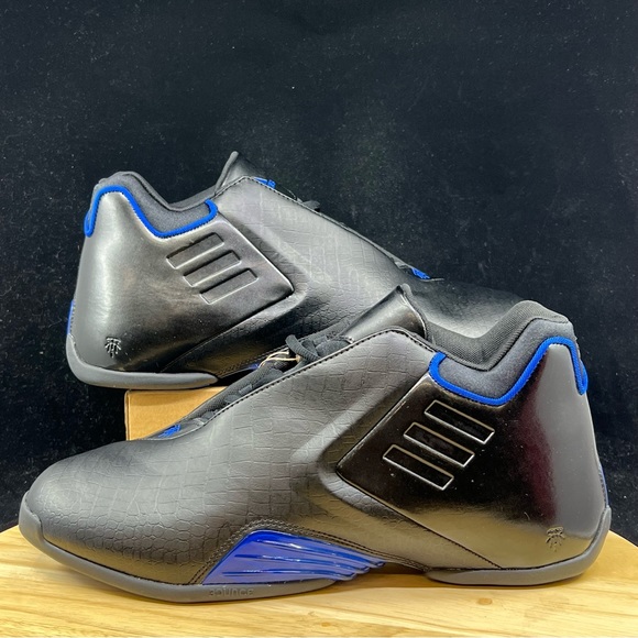 adidas | Shoes | Adidas Mens Tmac 3 Restomod Sneakers Black Royal Blue ...